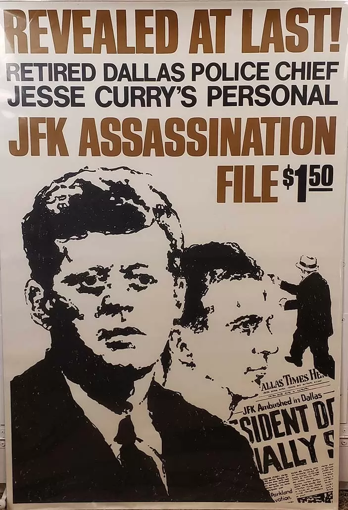 Jesse Curry JFK Assassination File Poster For Sale