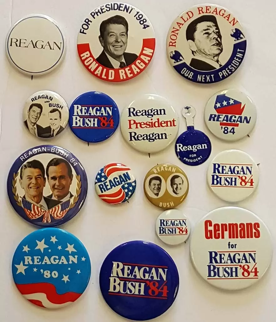 Ronald Reagan Campaign Button Collection