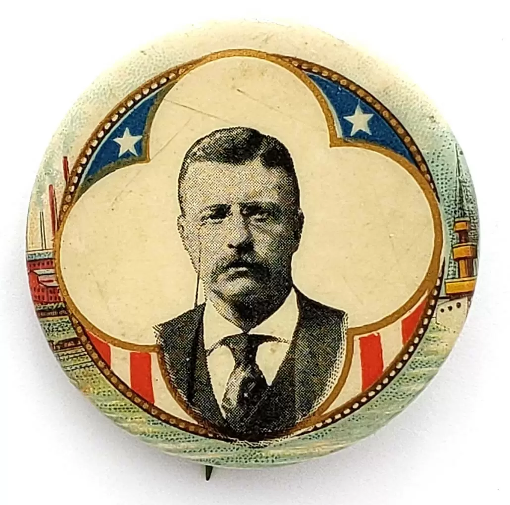 Theodore Roosevelt Collectors Buton