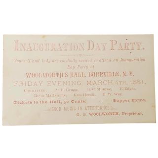 James A. Garfield Collectibles, Memorabilia & Inaugural Items