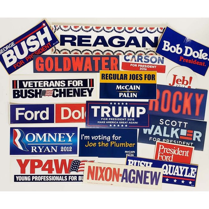 Collection of Original Repubican Candidate Bumper Stickers