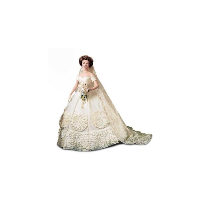 Jacqueline Kennedy Porcelain Heirloom Bride Doll