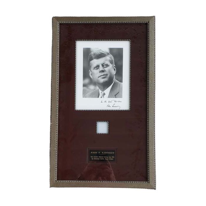 John F. Kennedy Hair Strands Obtained From JFK Barber Harry Gelbart.