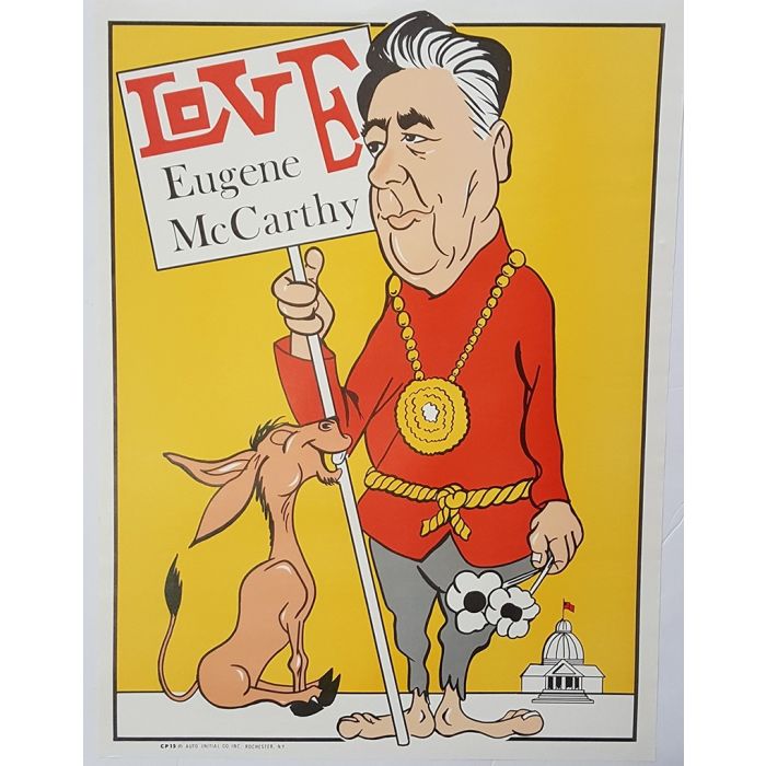 Eugene McCarthy 1968 campaign poster