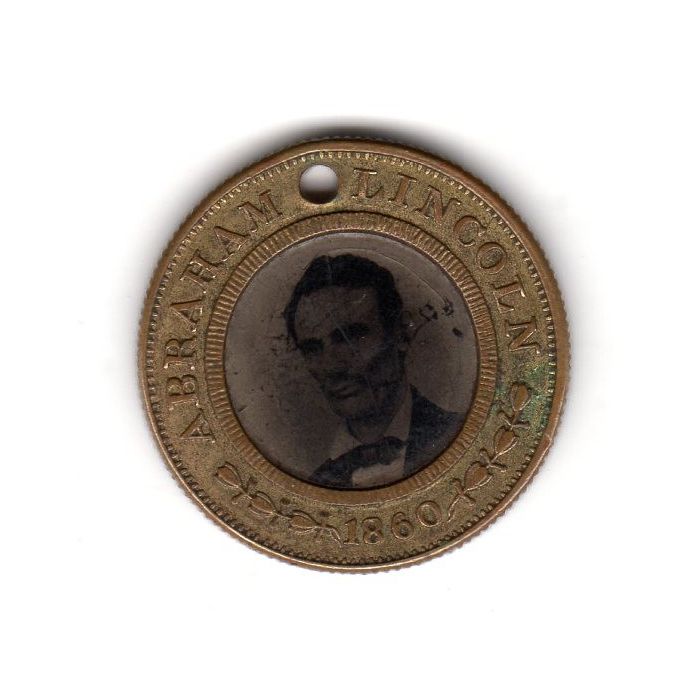 Abraham Lincoln 1860 Ferrotype Button