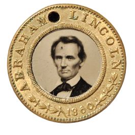 1860 Abraham Lincoln & Hannibal Hamlin Campaign Ferrotype.