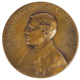 1913 Woodrow Wilson Official Bronze Inaugural Medal