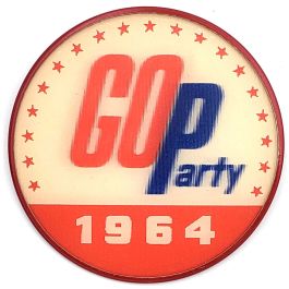 1964 GOP Party Campaign Flasher Button. Issued in support of the ...