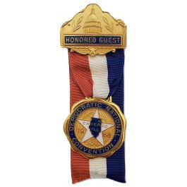 1968 Democratic Convention Badge Hubert Humphrey