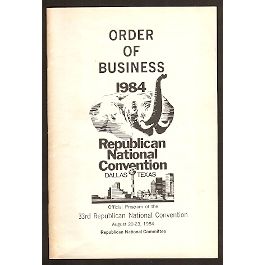 1984 Republican Convention Program