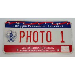 Bill Clinton 1997 Inaugural License Plates