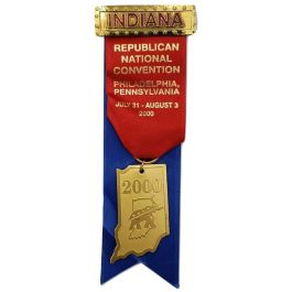 2000 Republican National Convention Badge Indiana