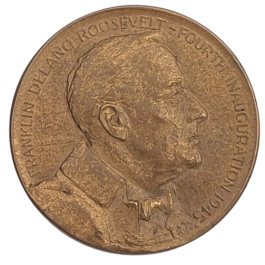 1945 Official Roosevelt Inaugural Medal