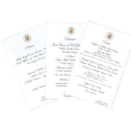 2009-2011 Barack Obama White House Dinner Menus Set of 3 Different ...
