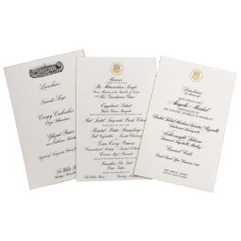 2009 Obama White House Events Dinner & Luncheon Menus