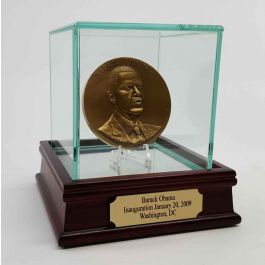 Barack Obama Official Inaugural Medal Display