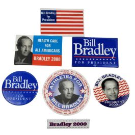 Bill Bradley for President Campaign Button Set of 7. Politican and pro ...