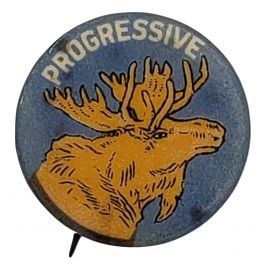 Bull Moose 1912 Progressive Party Button