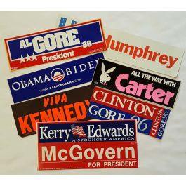Democratic Bumper Sticker Collection 8