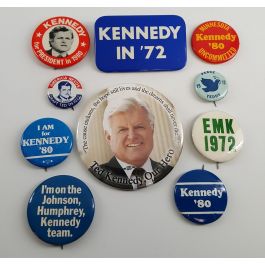 Ted Kennedy Campaign Button & Pin Collection