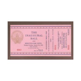 Richard M. Nixon 1969 Inaugural Ball Ticket