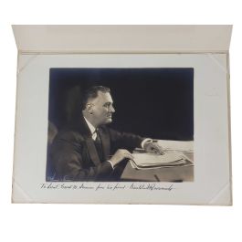 Franklin D Roosevelt Signed as President Harris Ewing Photograph ...