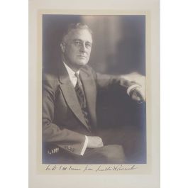 President Franklin D. Roosevelt Signed and Inscribed Portrait.