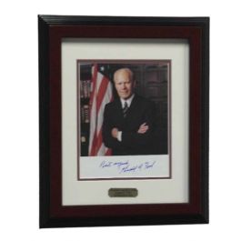 Gerald Ford Autographed Photo Framed