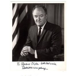 Hubert Humphrey Autograph