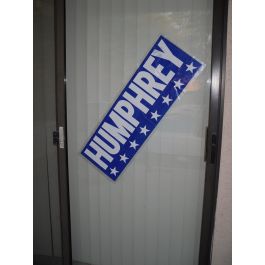Hubert Humphrey Campaign Banner