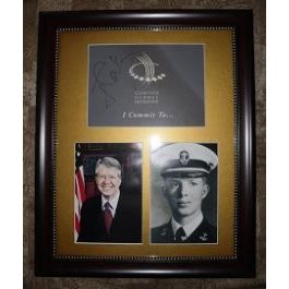 JimmY Carter Framed Autograph Memorabilia
