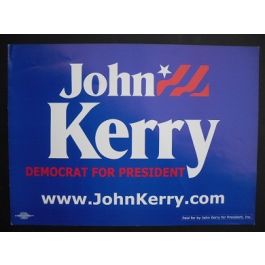 2004 Kerry Edwards Campaign Poster