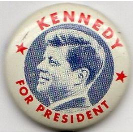 John F Kennedy For President Button