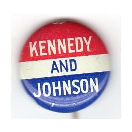 Kennedy and Johnson Campaign Button