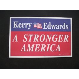 2004 Kerry Edwards Campaign Poster