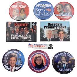 John Kerry Campaign Button Group of Nine Different