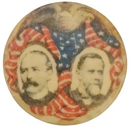 1904 Alton Parker & Henry Davis Jugate Pinback Button With Eagle