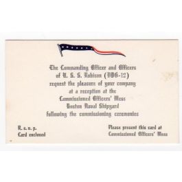 USS Roanoke Invitation to Commissioning Ceremonies