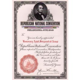 1940 Republican National Convention Honorary Appointment