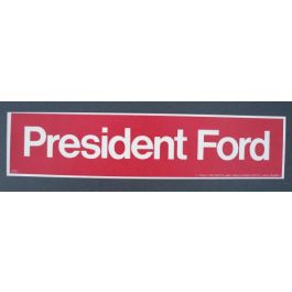 1976 Gerald Ford for President Bumper Sticker