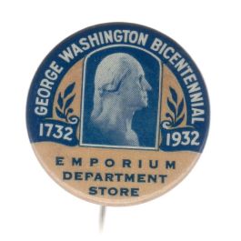 George Washington Bicentennial Button 1732-1932