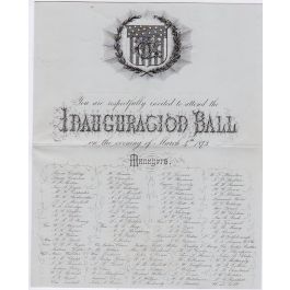1873 Ulysses S. Grant Inauguration Ball Invitation