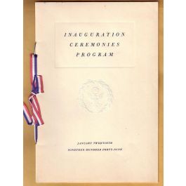 1949 Harry Truman Inauguration Ceremonies Program