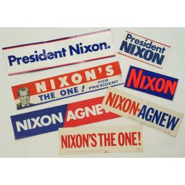 Richard Nixon Bumper Sticker Collection for Sale