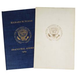1969 RIchard Nixon Inaugural Address Commemorative Hardcover Book