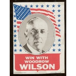 Woodrow Wilson Topps Mini Campaign Poster