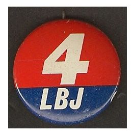 Lyndon Johnson Campaign Button