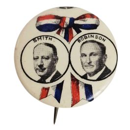 1928 Smith & Robinson Jugate Campaign Button
