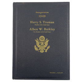 1949 Harry S. Truman Official Inaugural Program book. Hardbound copy of ...
