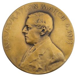 1913 Woodrow Wilson Official Bronze Inaugural Medal